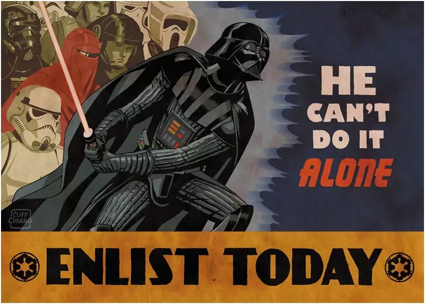 Rayakan Dina Star Wars nganggo Poster Propaganda Manis Iki