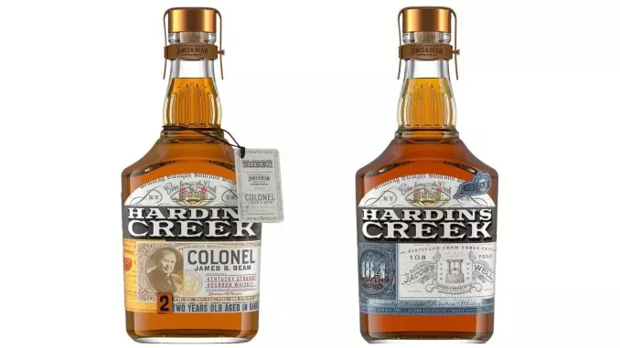 Verkostung: 2 von Beam's New Hardin's Creek Bourbons (Jacob's Well, Colonel James B. Beam)