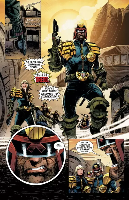 Predator vs. Garsoore Dredd vs. Aliens waxay sii wadaan caadooyinka aan suurtogal ahayn, Batshit Crossovers 32755_4