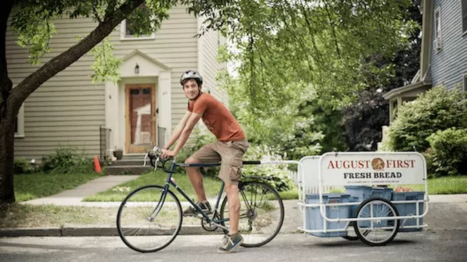 Detta bageri i Vermont levererar bröd på cykel