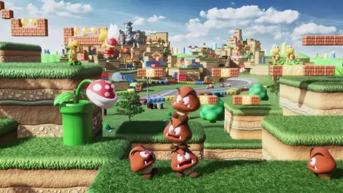 Seo Sneak Peek ar Super Nintendo World in Action de chuid Universal