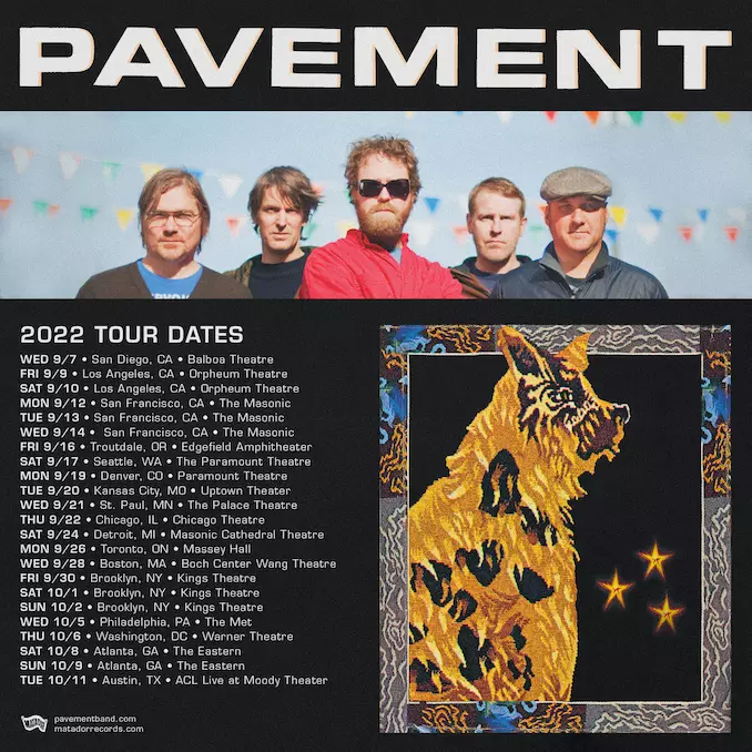 Pavement oankundigje 2022 North American Tour 40518_3