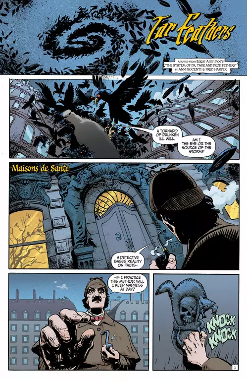 Aperçu exclusif: Ann Nocenti se fait goudronner et plumer dans le Snifter of Terror # 3 d'Edgar Allan Poe 42290_5