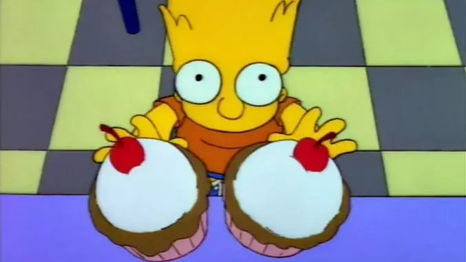 Cooking The Simpsons: Chokolade-Cherry Experiment Cupcakes